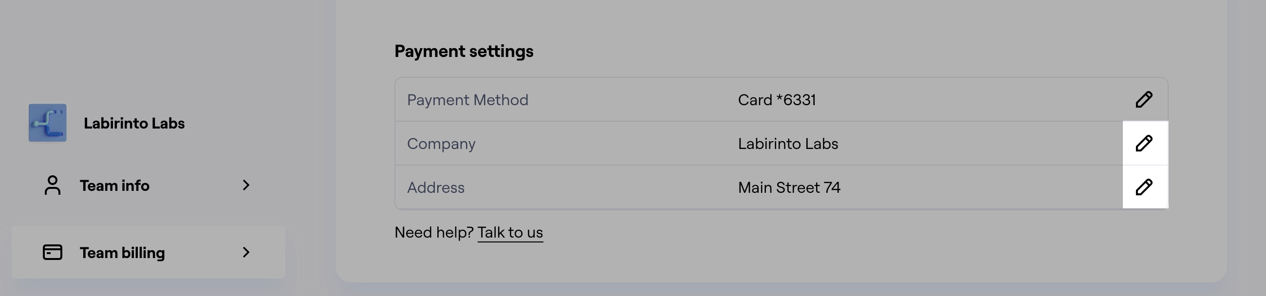 Updating your card and billing details – Maze Help