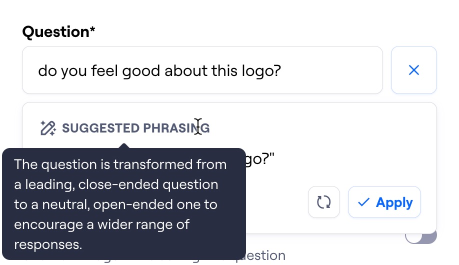 Optimize your questions with AI suggestions – Maze Help