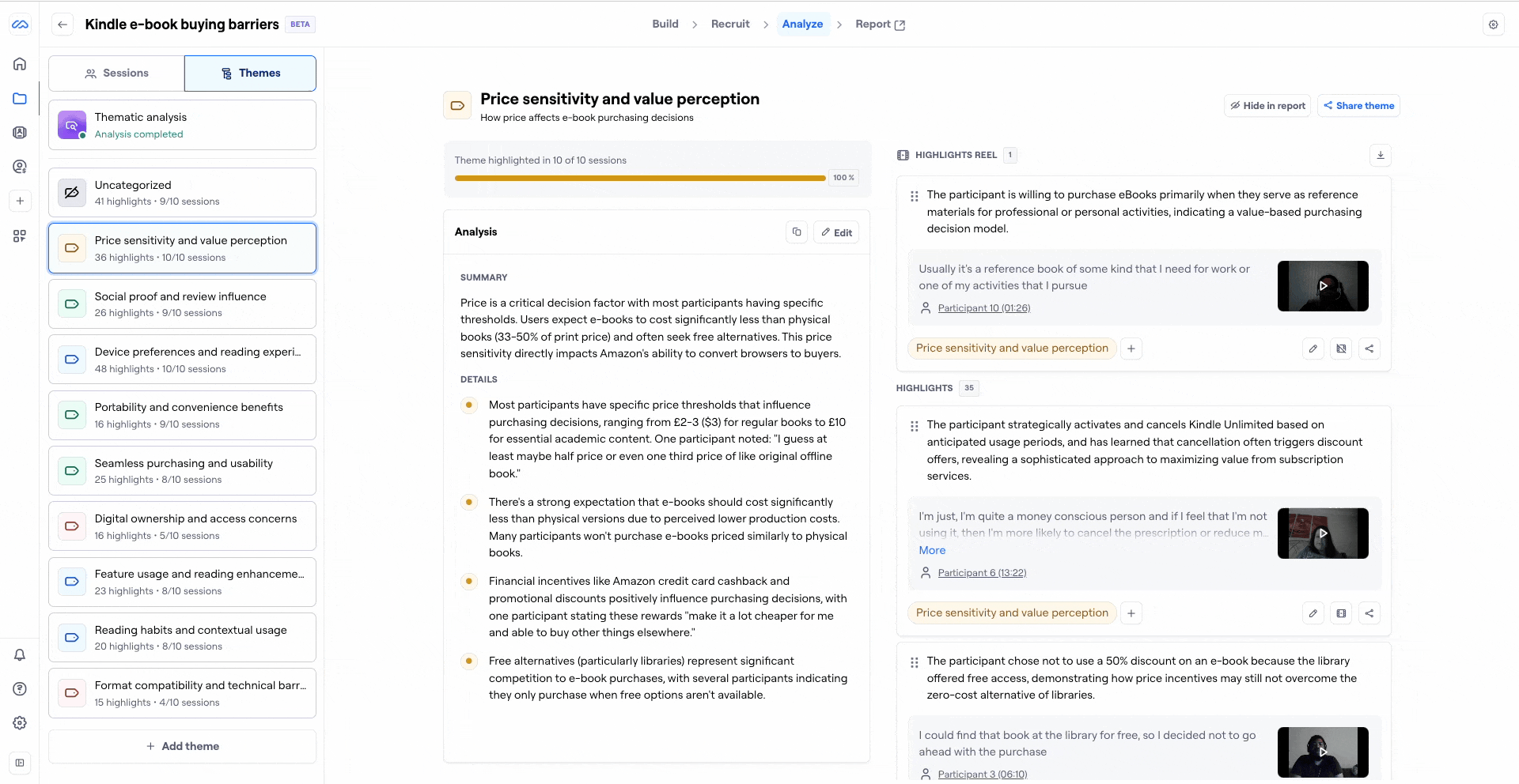 From sessions to insights: Analysis and reporting for AI-moderated ...